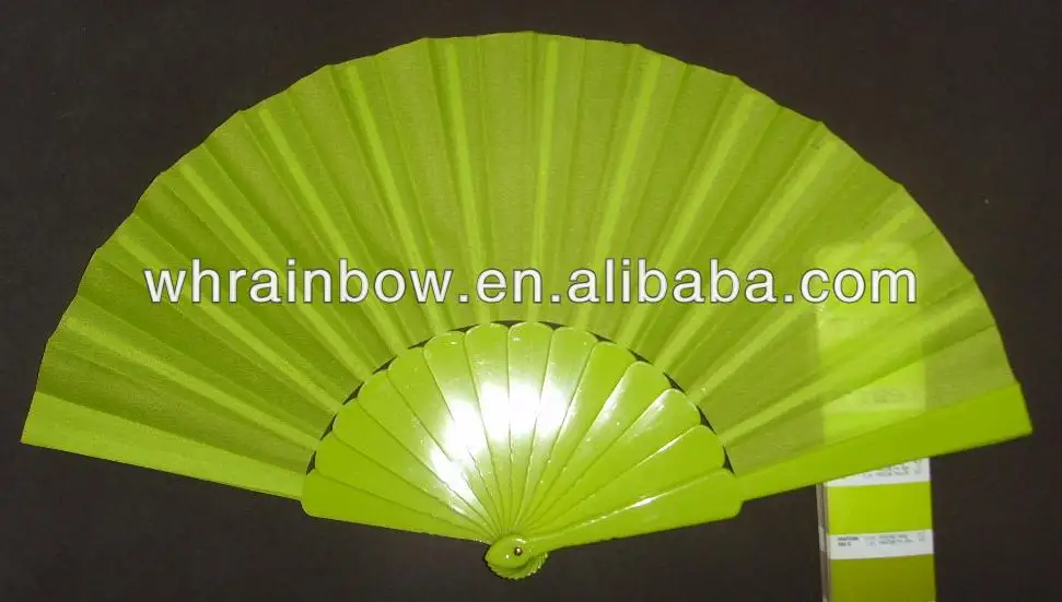Shop Our 23cm Cheap Plastic Hand Fan with Solid Color Fabric