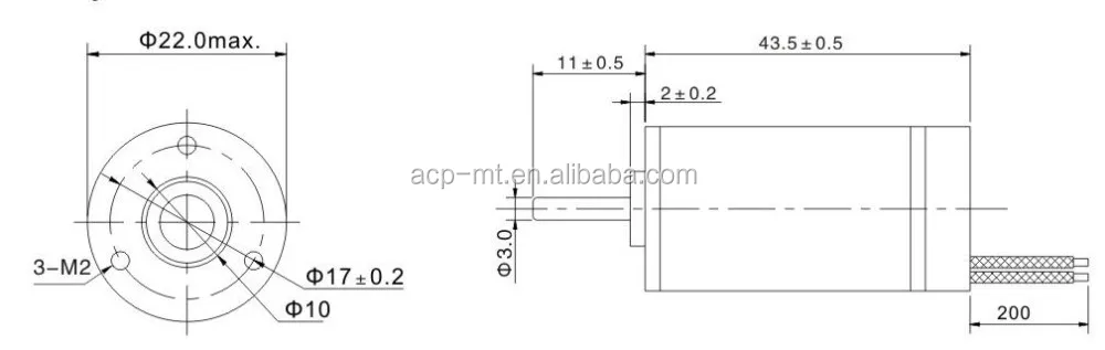 22mm 5V DC RC Inrunner Brushless Motor for Hair Remover
