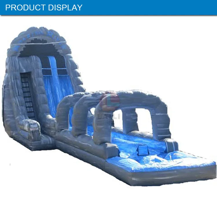 Interest Large-scale Inflatable Water Slide +pool Float Green ...