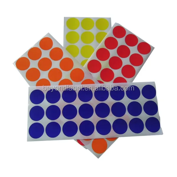 Custom Print Inventory Labels Adhesive Round Dot Stickers - Buy Custom ...