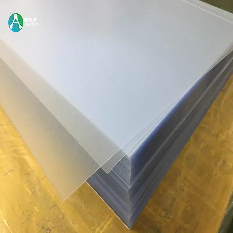 300 Micron A3 A4 Size Printable Color Frosted Rigid PVC Sheet For ...