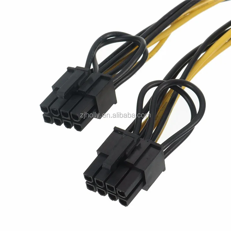 Cpu Interface 8 Pin Female To Dual Pci-e Pci Express 8 Pin ( 6+2 ) Male ...