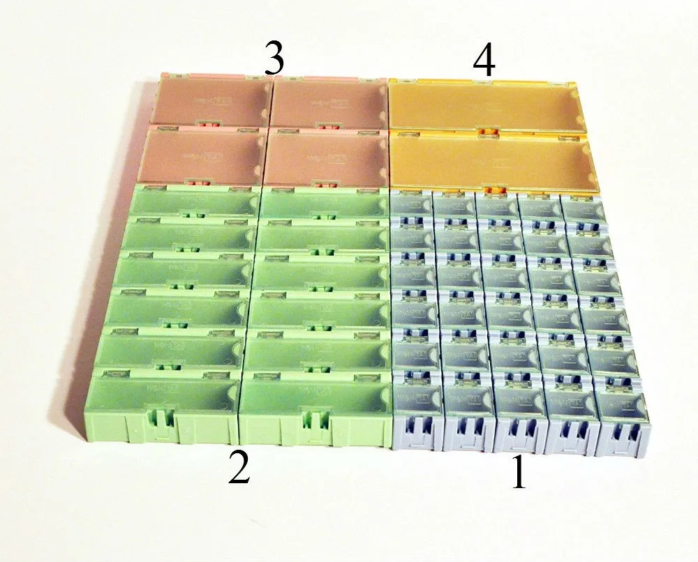 4 Types Smd Electronic Component Small-part Storage Boxes Cases - Buy ...