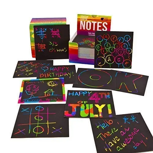 Rainbow Scratch Off Mini Notes 150 Sheets Of Rainbow Scratch Paper For ...