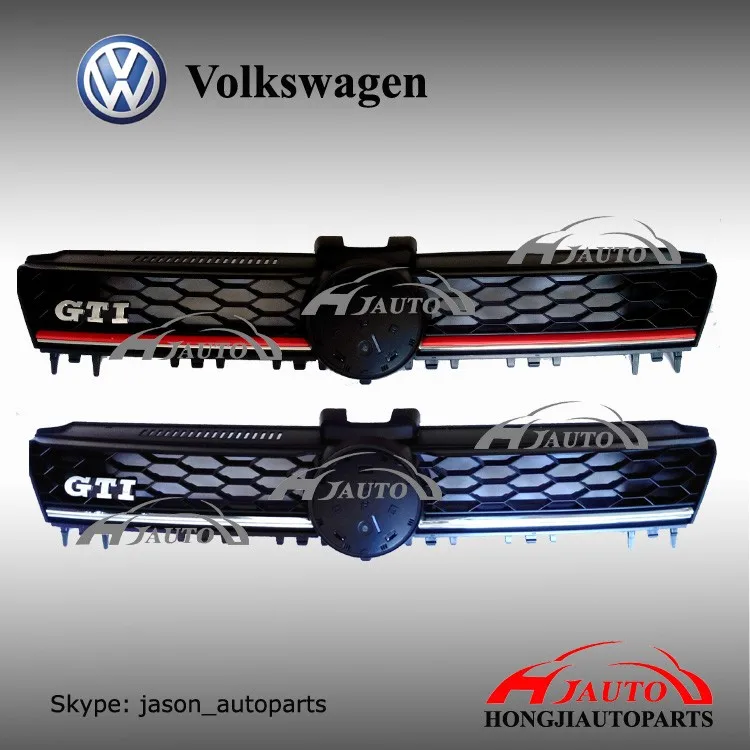 Body Parts For Volkswagen Vw Golf 7 Gti Front Radiator Upper Grille ...