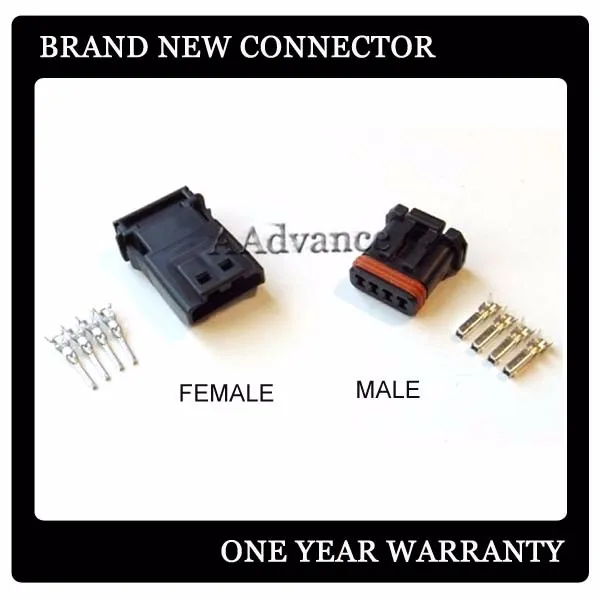Aftermarket 4 Pin Male Female Connector Black Jae Mx1900 Series ...