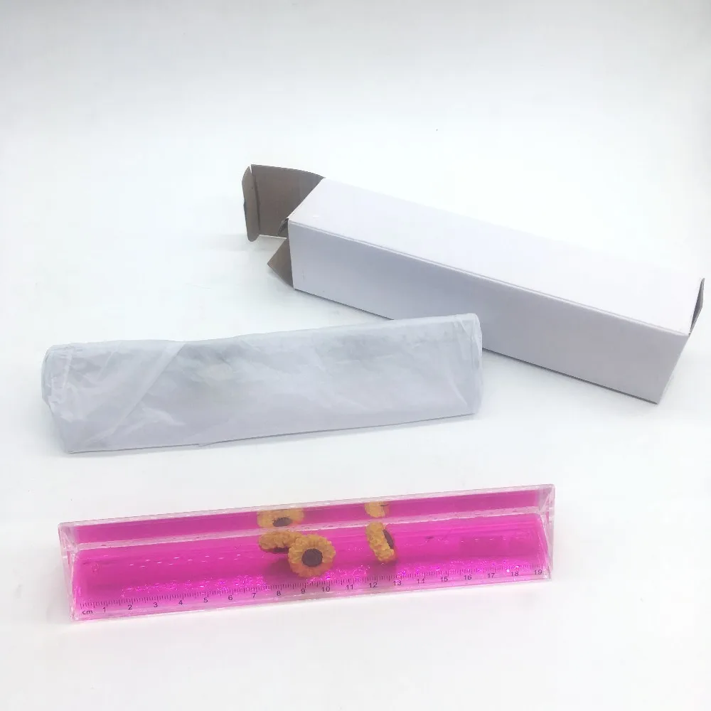 Stationery Craft Plastic Scale Ruler Aqua Acrylic Ruler Triangle Liquid ...