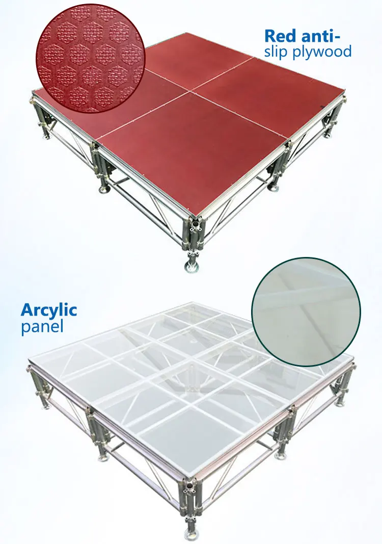 4x4 4x8 CL Outdoor Event Stage Design Ideas - Palco Modular