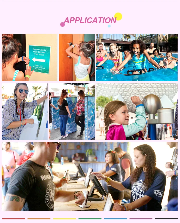 Waterproof 13.56mhz Rfid Wristband Swimming Pool Rfid Wristband Locker ...