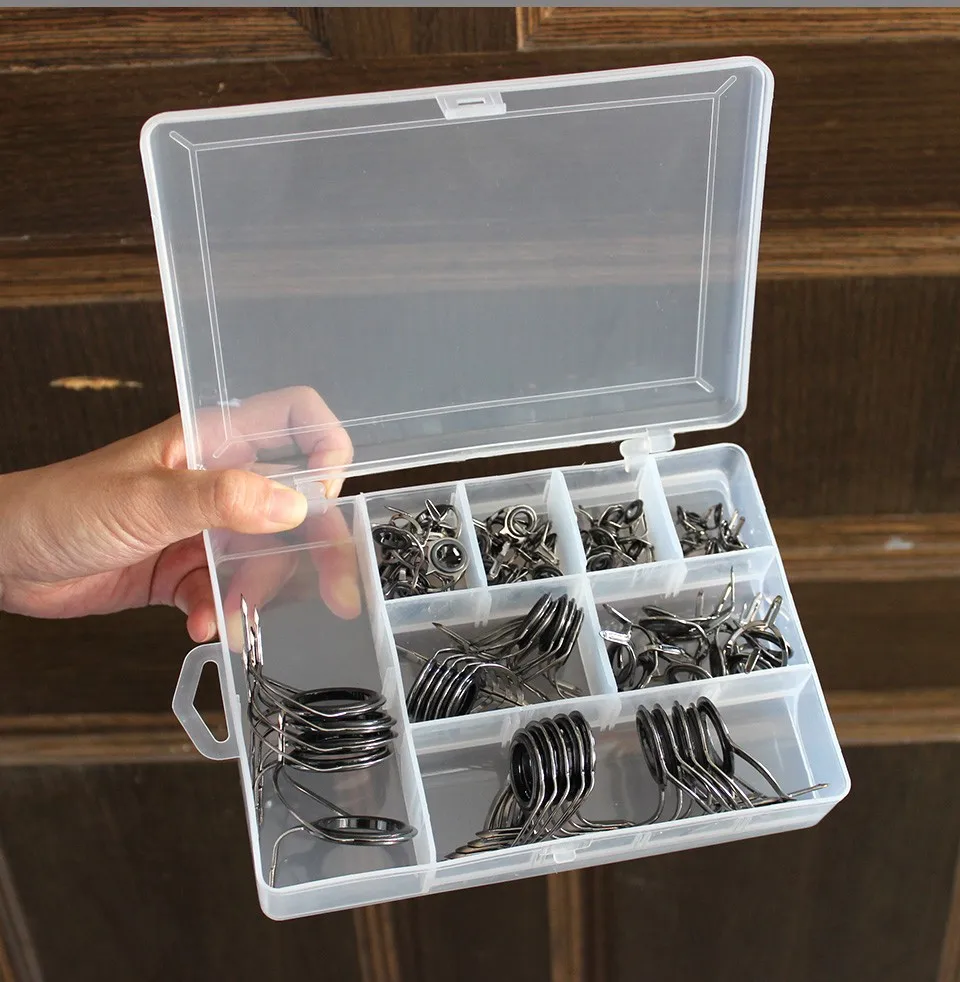 75pcs Sea Fishing Guide Ring Set - Durable & Portable