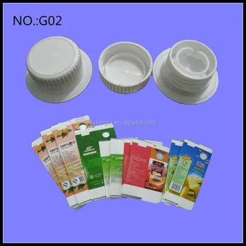 Kt Diameter 28mm Pull Tab Plastic Screw Caps For Juice And Milk Gable ...