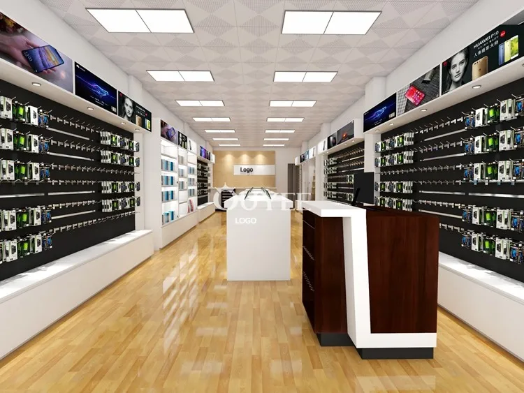 Modern Cell Phone Showcase Cellphone Showroom Furniture Phone ...