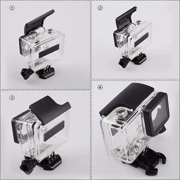 Cnc Aluminum Alloy For Gopro Back Door Clip Lock Safety Lock Buckle ...