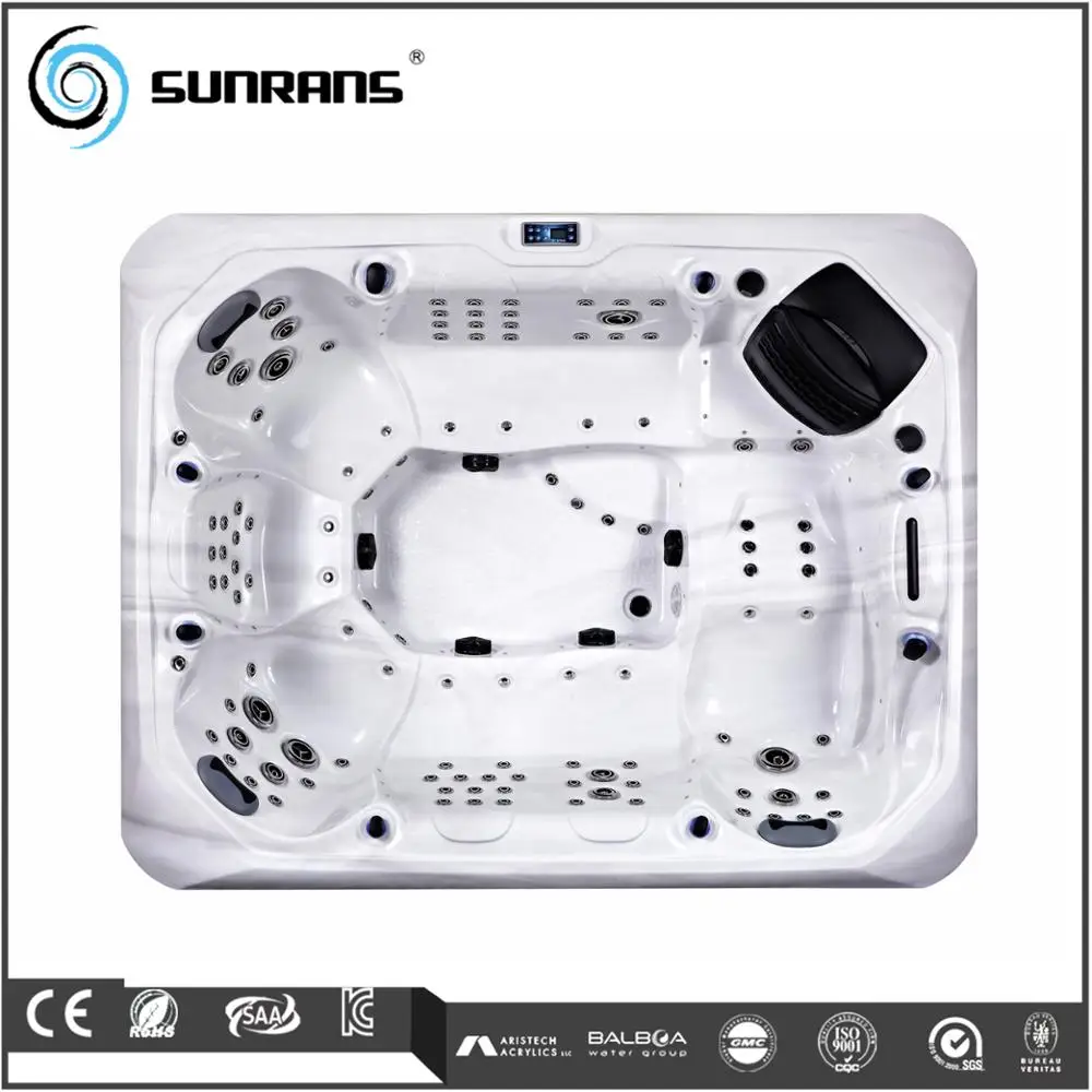 8 Person Balboa Outdoor Whirlpool Spa Hot Tub With 112 Jets Waterfall ...