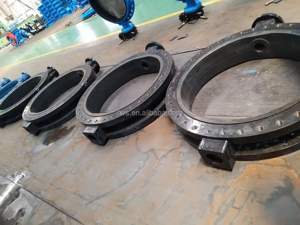 42 Inch U Type Butterfly Valve with GAD Drawing - TWS