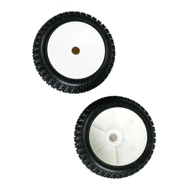 2X 6501-1/8 Buggy Tires Buggy Wheel Plastic Wheels for Toys RC Car ...