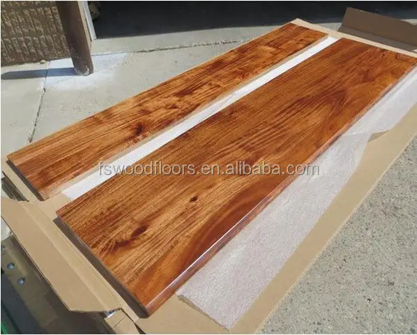 Acacia Walnut Solid Wood Stair Treads - Durable & Stylish