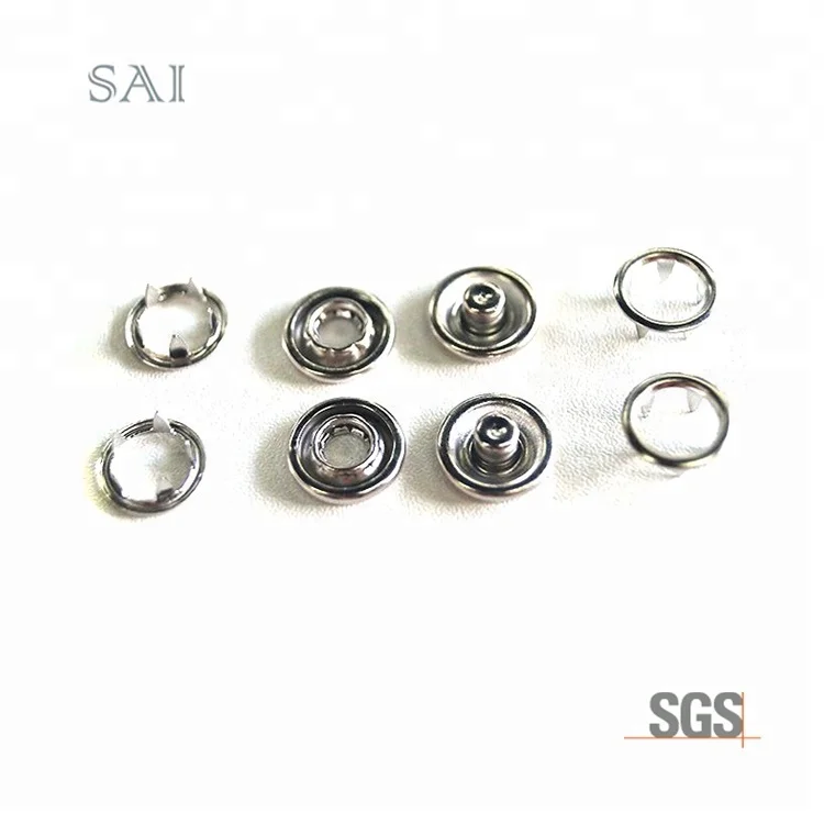 Custom Strong Prong Snap Button With 4 Parts - Buy 13mm Spring Snap ...