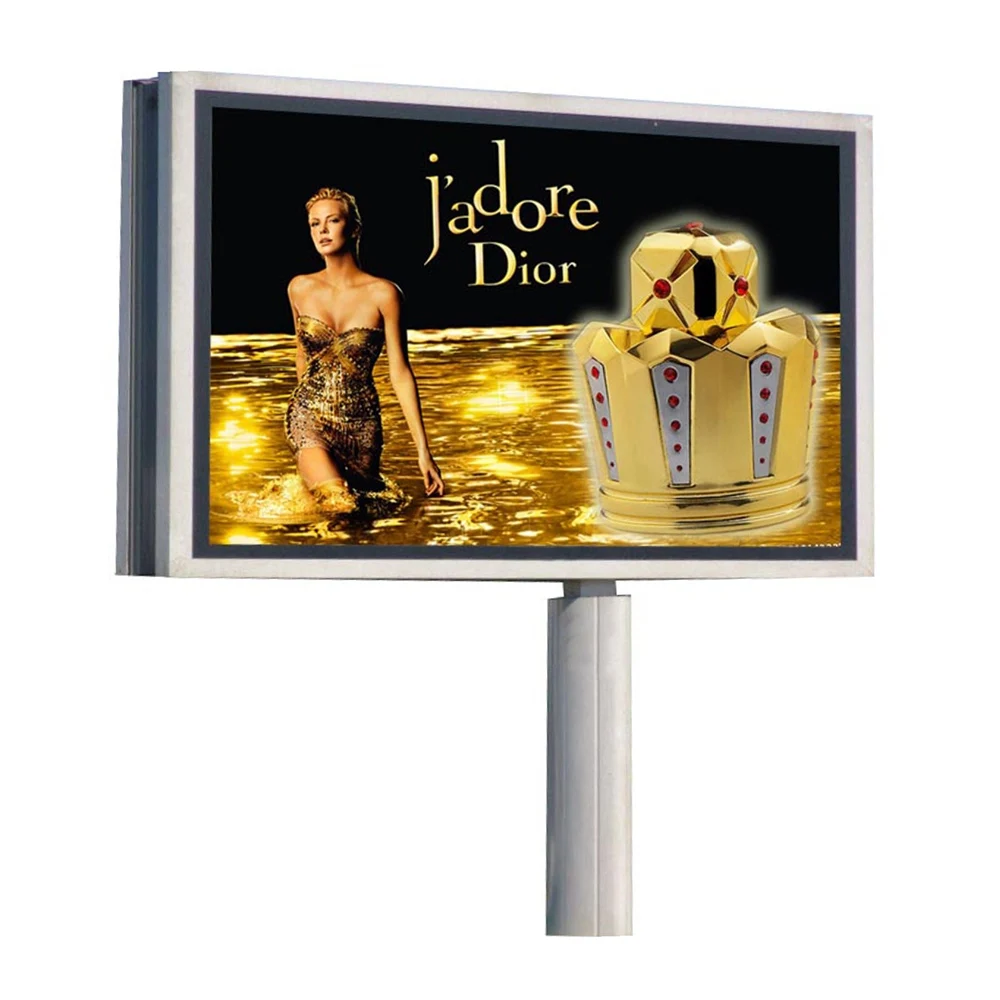 Outdoor Aluminum Profile Scrolling Billboard 4x3 Steel Structure for Sale