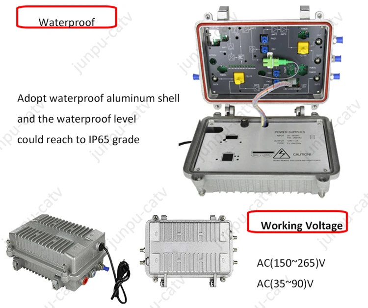 Outdoor Hfc Cable Tv Optical Node Catv Optic Node Price For 4 Outputs ...