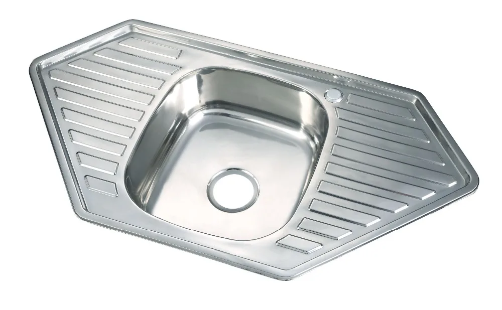 Special Design 1 Bowl 2 Drain Butterfly Shape Single Bowl Stainless ...