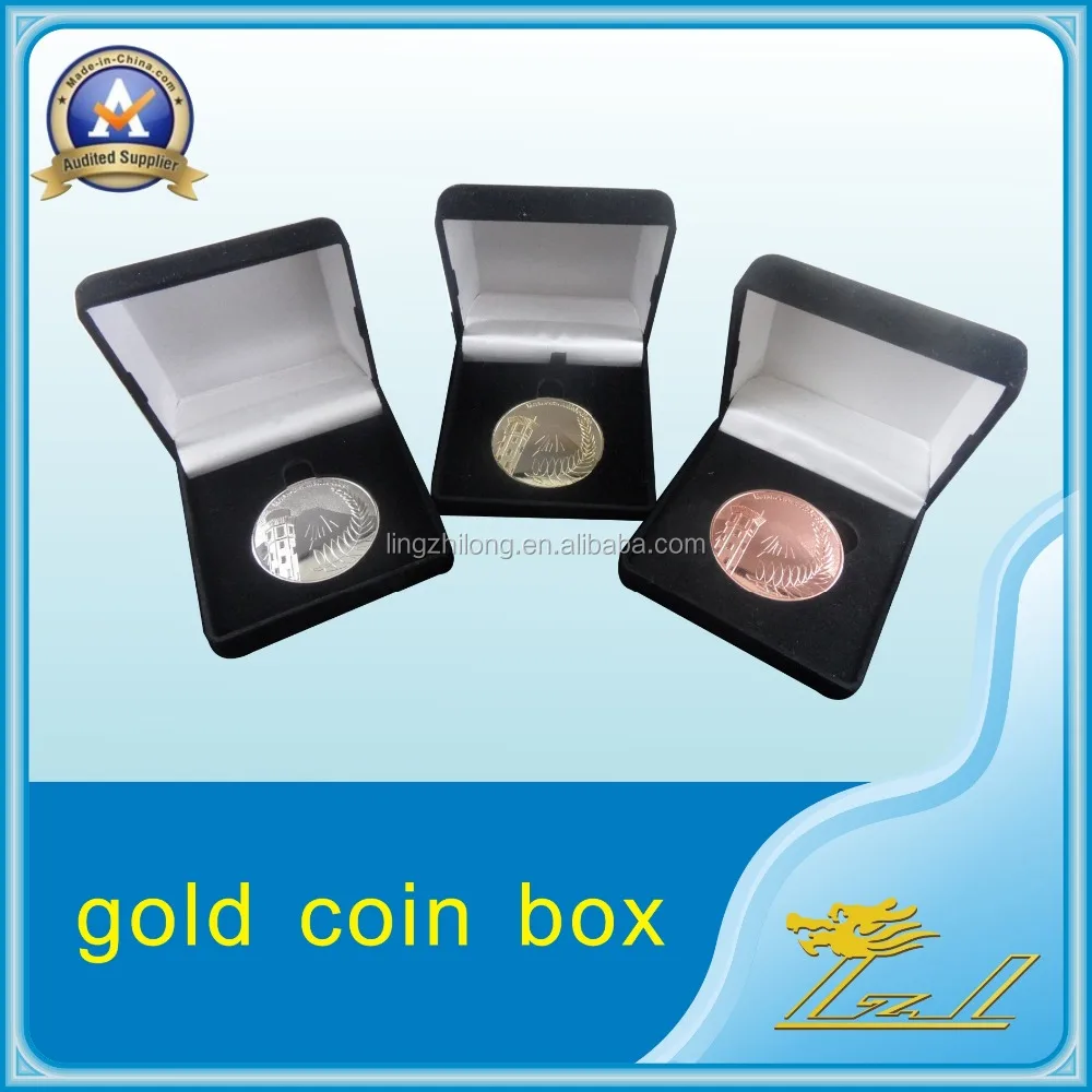 Custom Coin Box Wholesale Coin Collection Box Gold Coin Box - Buy Gold ...