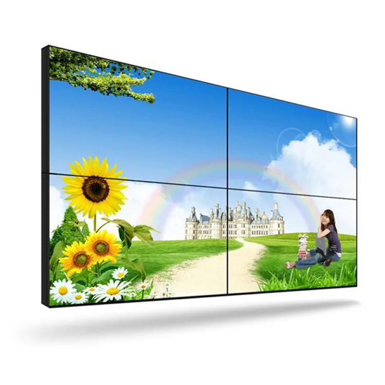 49 Inch 1.8mm Lg 2x2 Lcd Video Wall Narrow Bezel Lcd Splicing Screen ...