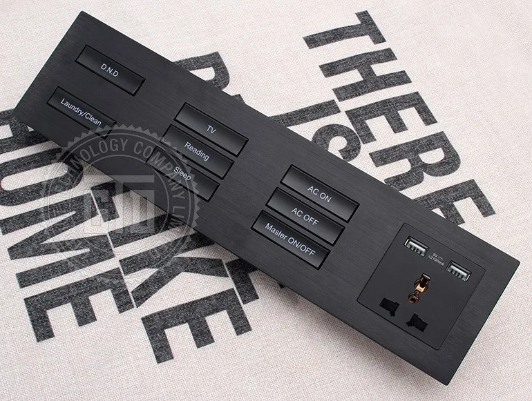 4-connected Bedside Control Panel for Modbus Smart Hotel Solution