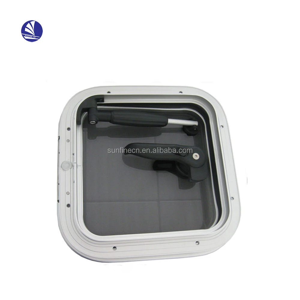 Marine Boat Window Aluminium And Glass Square Deck Hatch Aluminum Deck ...
