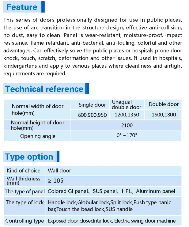 High Quality Hermetic Cleanroom Door For Pharmaceutical Door - Buy High ...