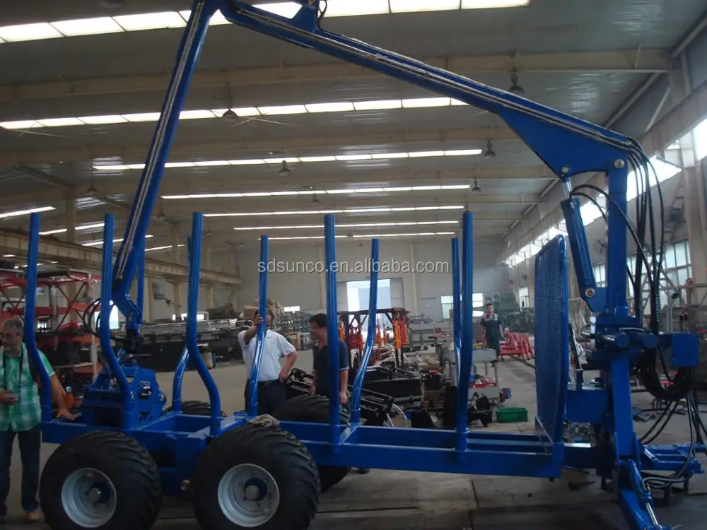 Atv Timber Trailer With Crane/ Log Trailer With Crane Zm3004 - Buy Atv ...