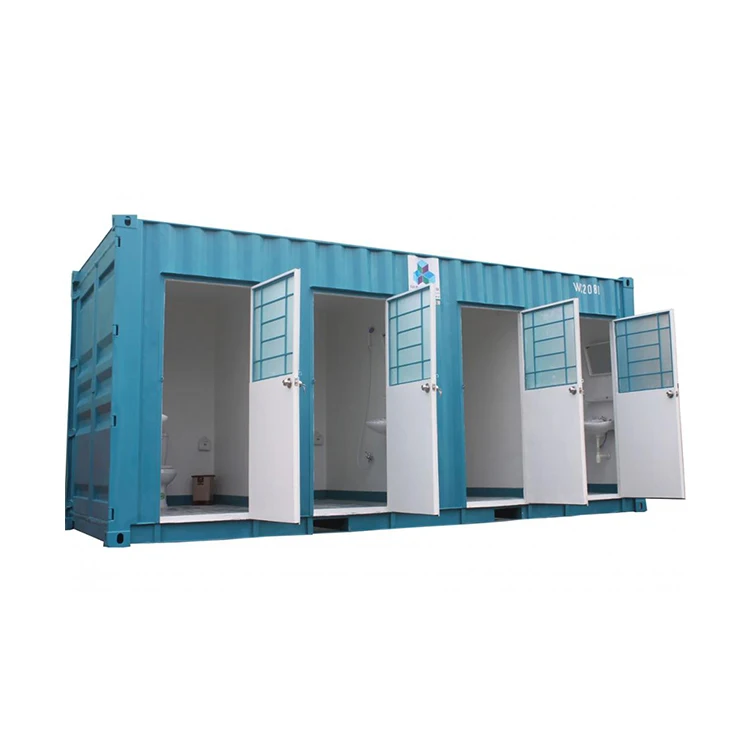 10ft 40ft Container Mobile Toilets Temporary Toilet Portable Labor Camp ...