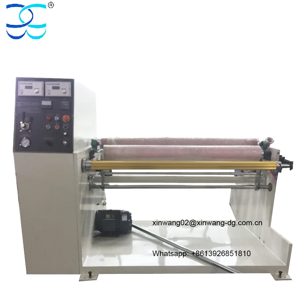Easy To Operate Adhesive Tape Log Roll Rewinder Machine For Adhesive ...