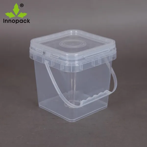 Clear 2l 4l 5l Rectangle Polypropylene Pp Plastic Bucket - Buy Pp ...