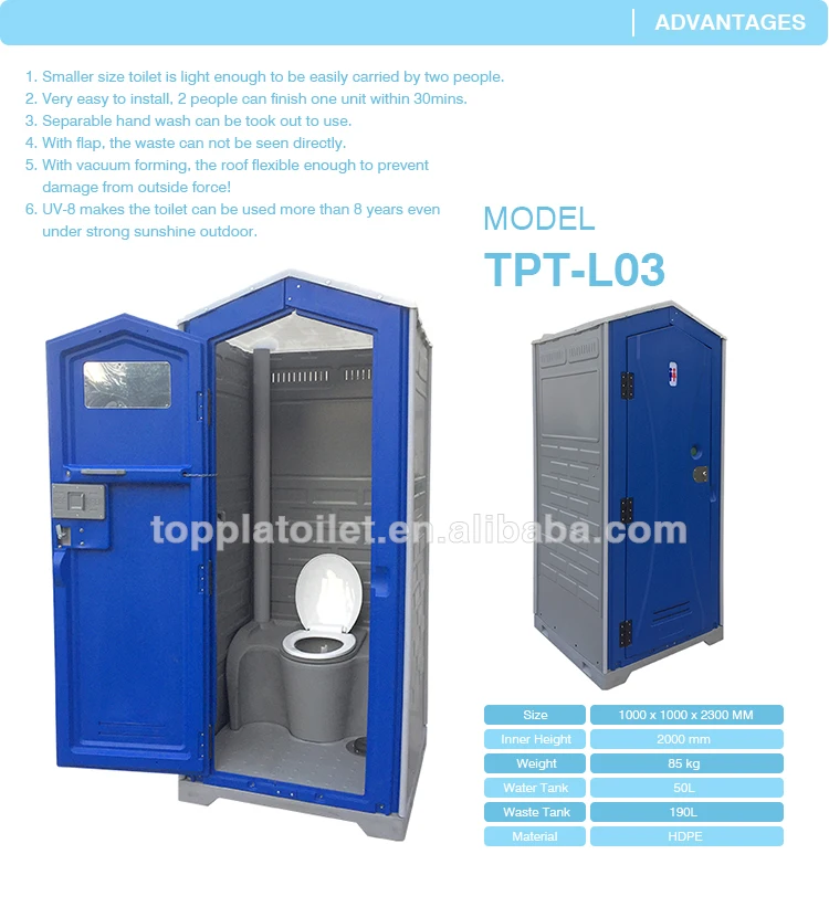 Light Weight Portable Toilets - Perfect for Hotels & Projects