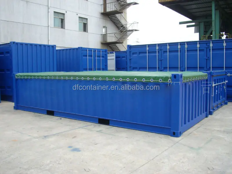 20ft 40ft Half Height Open Top Shipping Container with Hard Cover