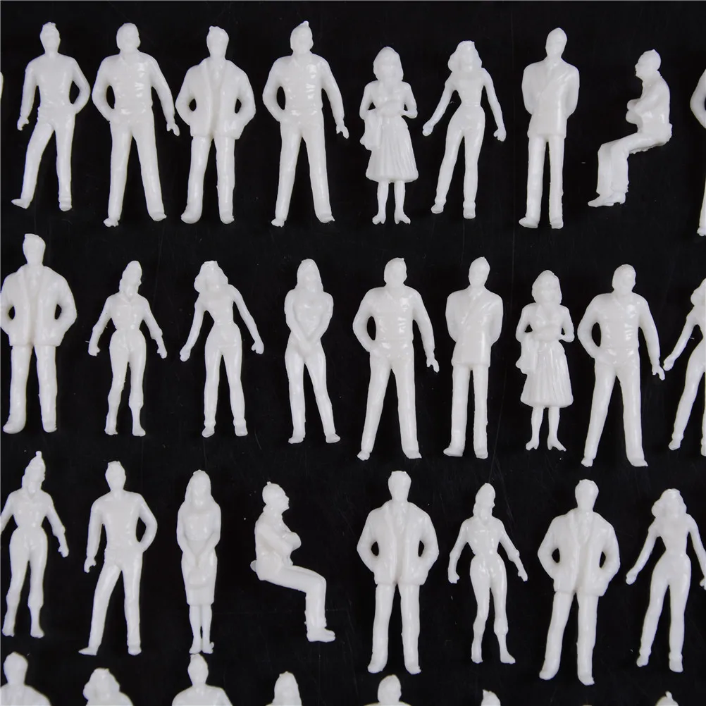 10pcs/lot 1:50 Scale Model Miniature White Figures - Buy Architectural ...