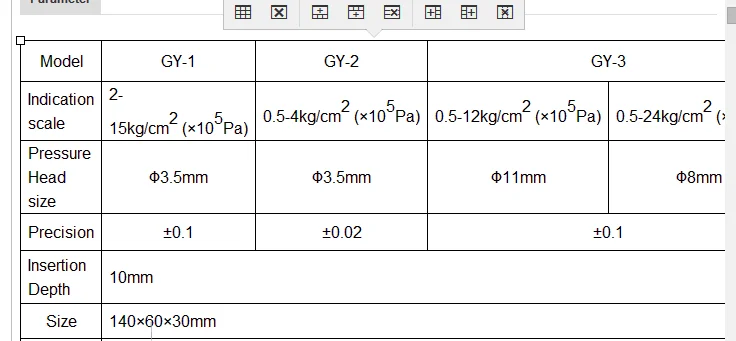 Pointer Fruit Sclerometer GY-1 - Precision Hardness Tester