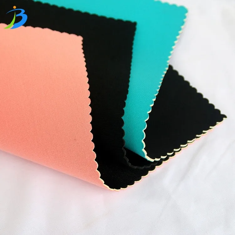 Wholesale Red Color Neoprene Fabric 35%scr With Polyester Spandex ...