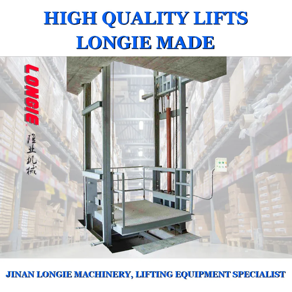Lisjd Hydraulic Vertical Warehouse Cargo Lift Industrial Freight Goods ...