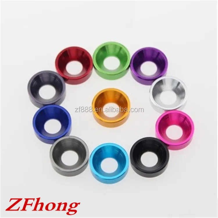 M2-M6 Colourful Anodized Aluminum Countersunk Washers
