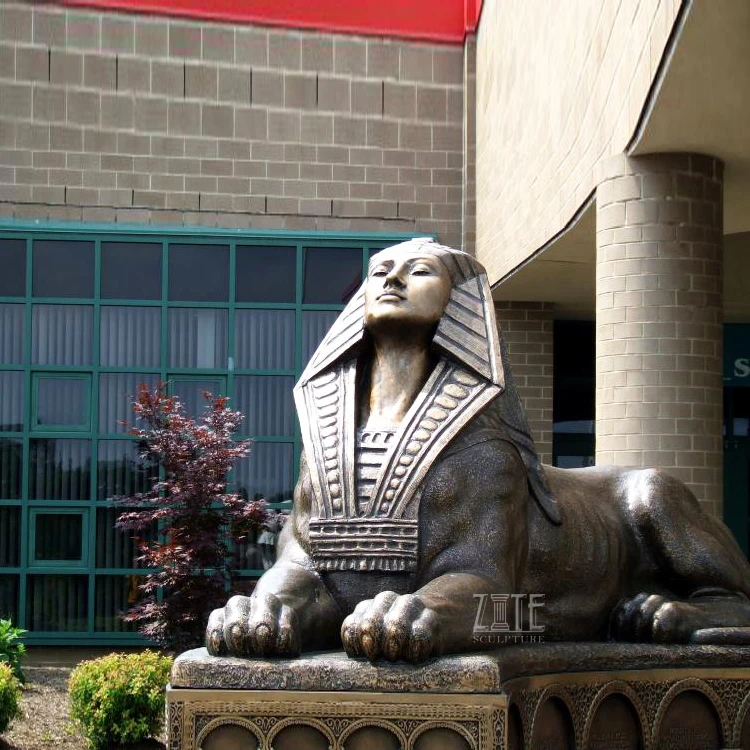 Outdoor Large Metal Sculpture Bronze Egyptian Sphinx Statue - Buy ...