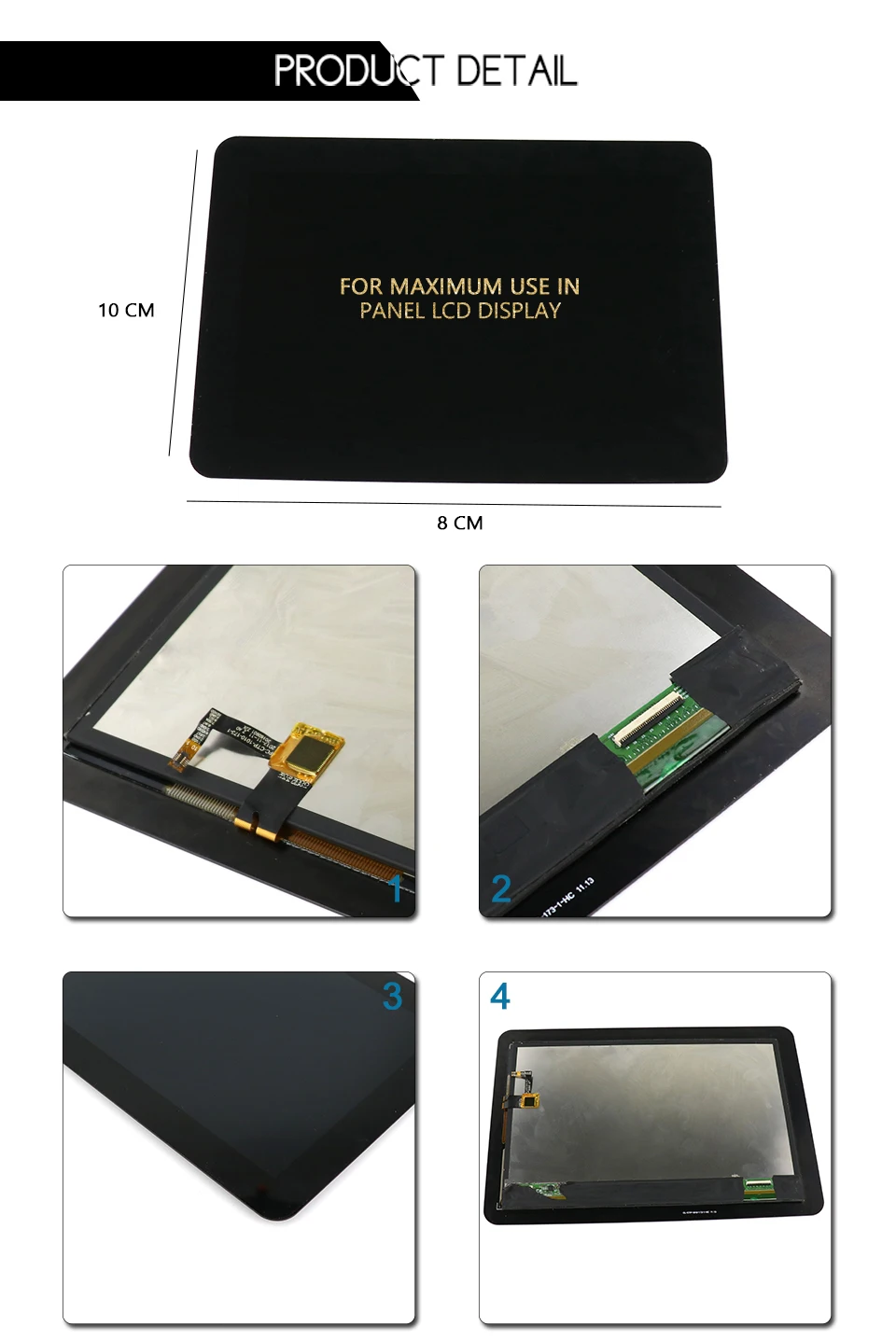 Ips Tft Lcd Display 10.1 Inch Touch Screen Monitor Dual Screen Pos ...