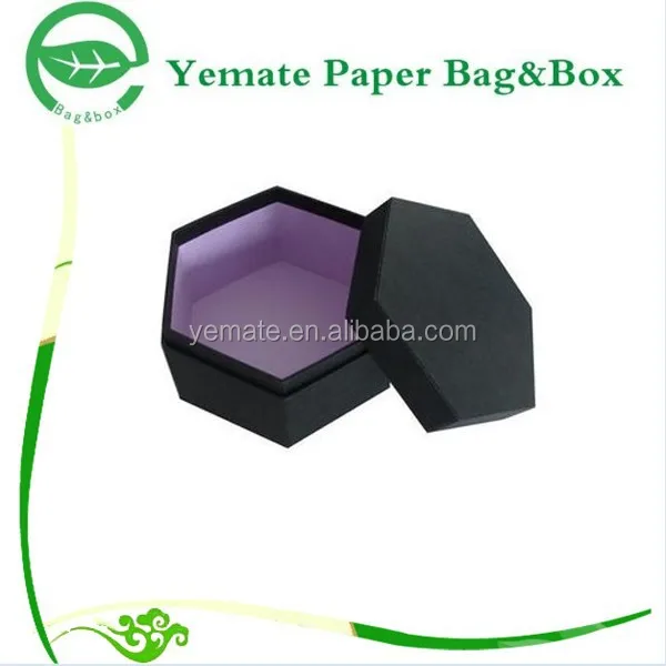 design hexagon shape cardboard gift boxare made of 100% recycled - 动态图库网