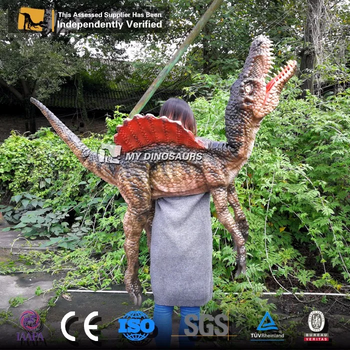 MY DINO Rubber Dinosaur Shoulder Spinosaurus Costume Hand Puppet