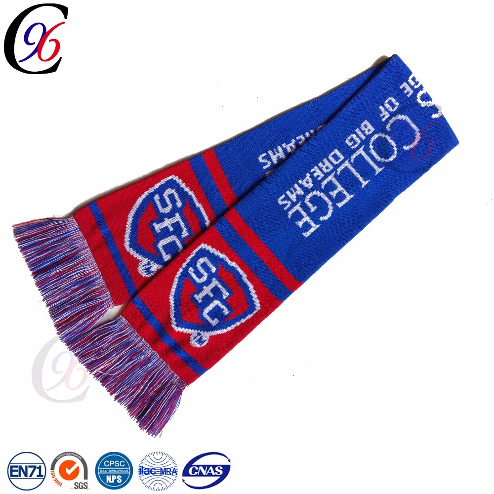 Sport Crochet Custom Soccer Football Knitted Men Scarf - Buy Men's ...