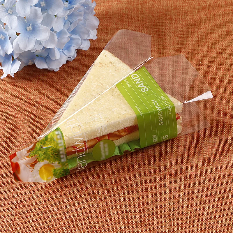 Transparent Opp/cpp Plastic Sandwich Triangle Packaging Bag - Buy ...