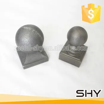 Wrought Iron Round Fence Post Caps Cast Iron Post Ball Caps - Buy ...