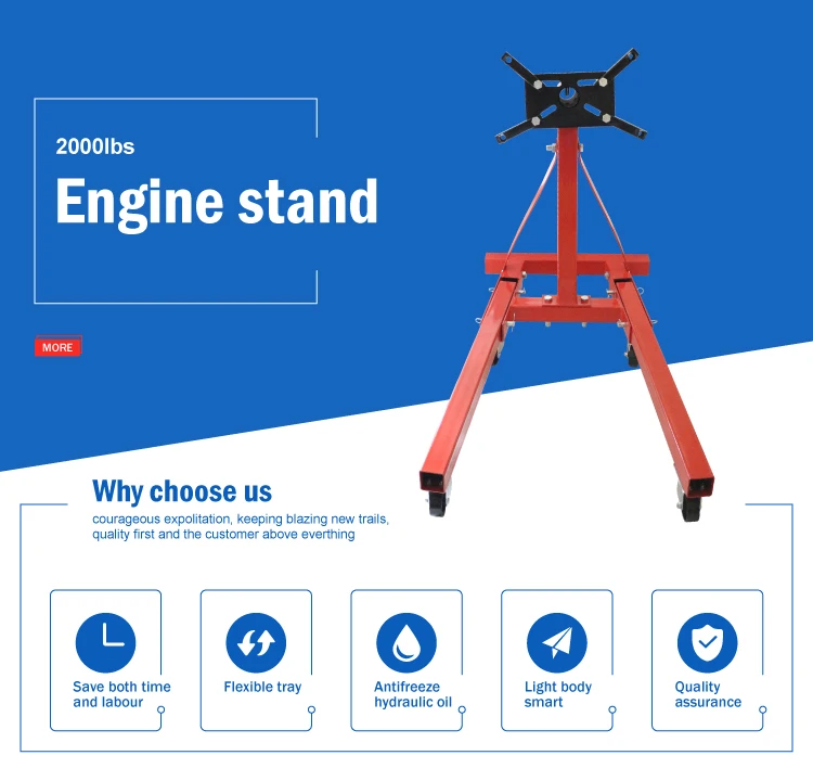 Car Repair Tool - 2000lbs Motorcycle Diesel Engine Stand