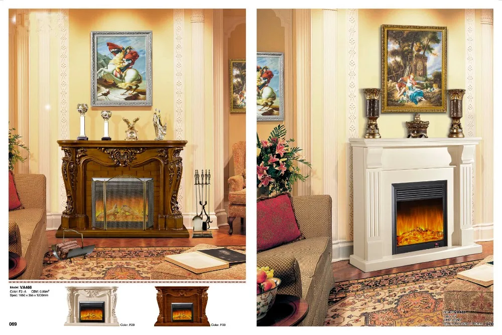 Resin Fireplace Mantel Surround - Customizable & Stylish